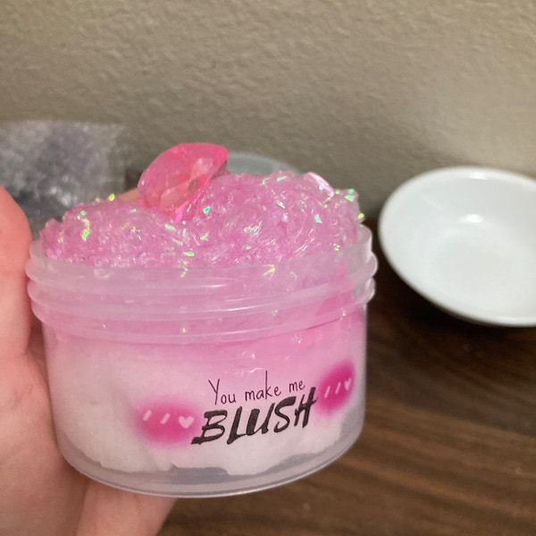 Blush, Icee Slime, Bingsu Bead Slime, Inflating Slime, Valentines Slime ...
