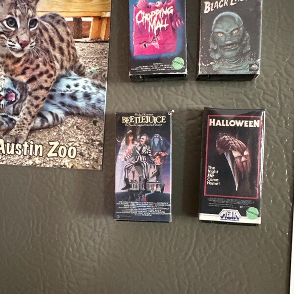 VHS Inspired Mini Magnets 1" X 2" Lots of Titles You Choose! Horror ...
