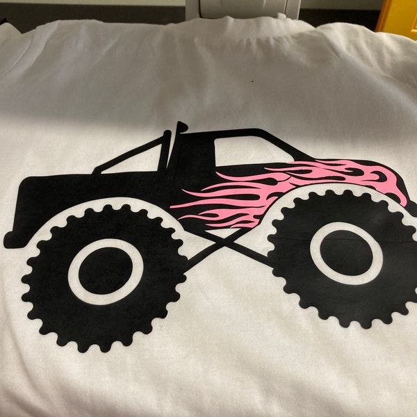 Car/automotive Clipart: Simple Black Monster Truck Drawing W/ Lime ...