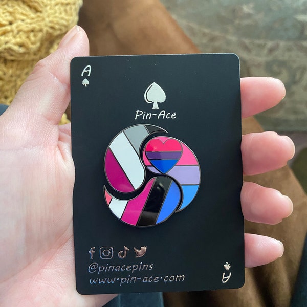Customizable Pride 3-pin Set UPDATED LGBT Gay Bi Lesbian Trans Ace ...