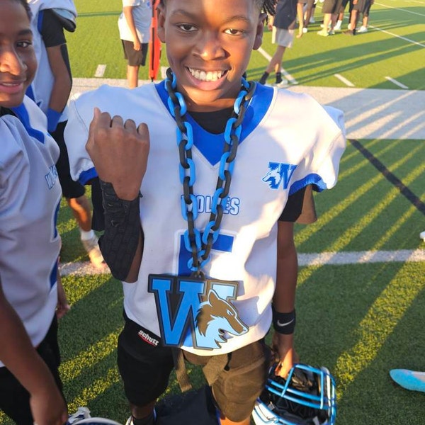 BIG CHAIN Sports Logo Necklace, Turn Over Chain, Player of the Game ...