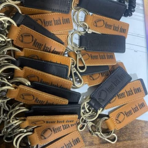 Custom Football Keychain: Personalized Team Gifts With Engraving, Ideal ...