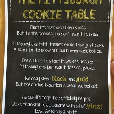 Personalized Cookie Table Poem - Etsy