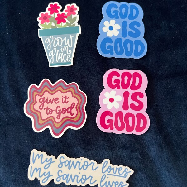 Jesus Loves You Sticker, Christian Sticker, God is Good, Jesus Loves ...