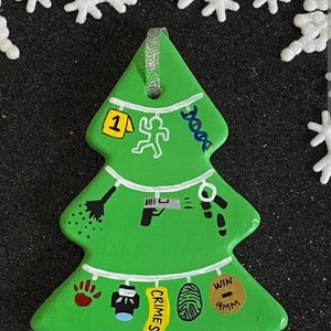 Crime Scene Elements Snowflake- Crime Scene- Crime Scene Ornament ...