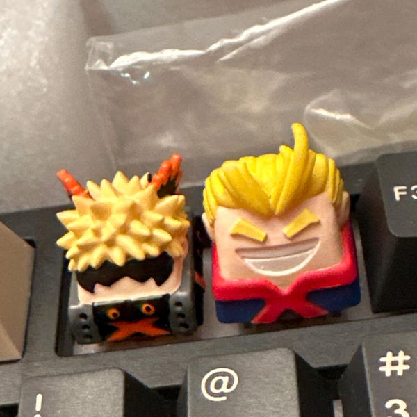 Glowing Fire Artisan Keycap, Fire Demon Anime Keycap, Anime Keycap ...