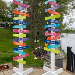 Directional Signs Destination Signs Arrow Sign Yard Destination Signs ...