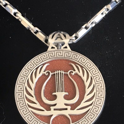 Apollo Greek God of Sun Silver Pendant / Necklace, Ancient Greek ...