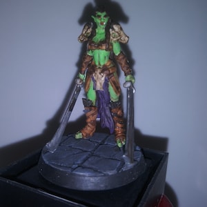 Orc Fighter | Barbarian Female Miniature for Dungeons and Dragons - Etsy