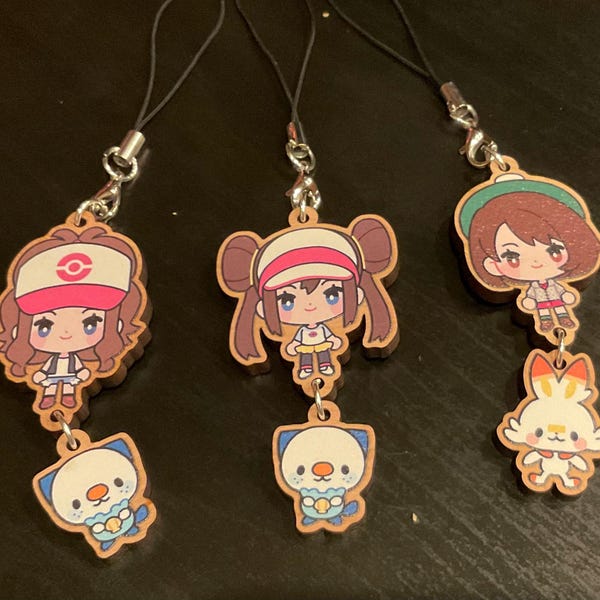 Mini Pokemon Trainer Wooden Charms PRE-ORDER - Etsy