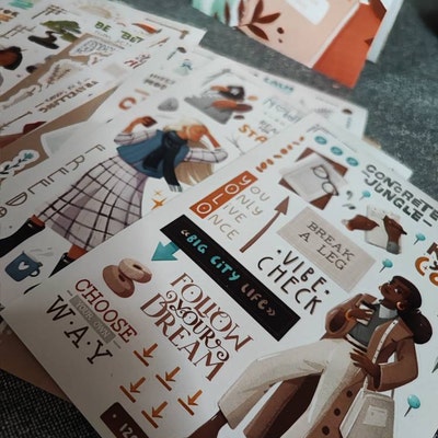 Sticker Sheet Chef Cook Stickers Food Cooking Gift Sister Aesthetic ...