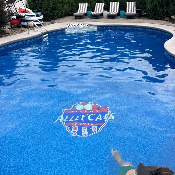 Custom Pool Mat: Removable Underwater Monogram, Logo Decoration - Etsy