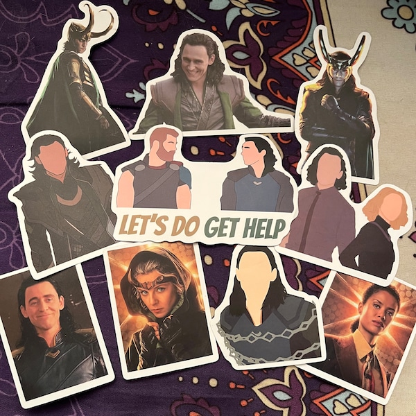 Loki Stickers -- Waterproof -- Laptop, Hydro Flask, Scrapbooking ...