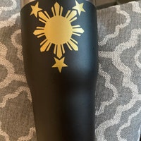 Philippines Flag Decal, Sun Sticker, Filipino Pinoy Pride, Car Window ...