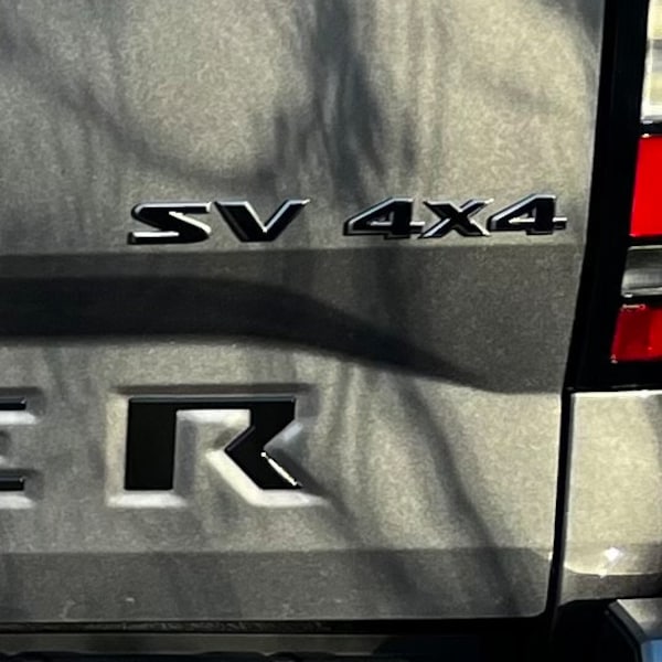SV 4x4 Emblem Overlay 2022-2026+ Nissan Frontier Prox Pro4x Sv Tons of ...