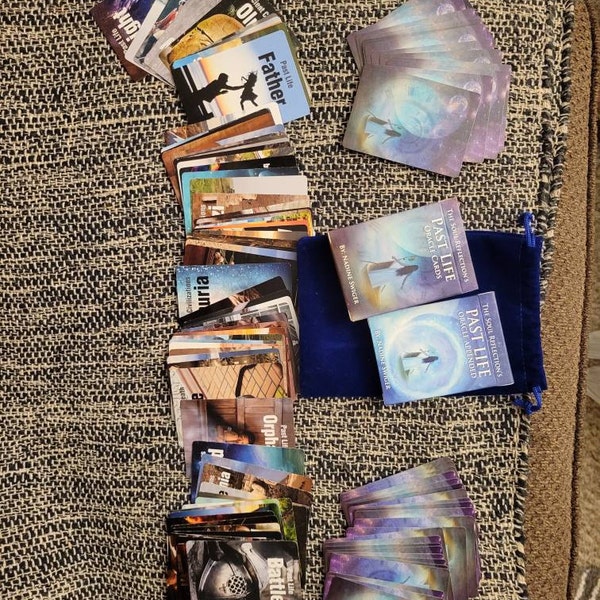 Past Life Oracle Deck Set With Travel Bag - Etsy
