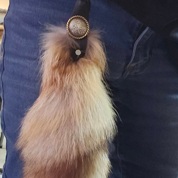 Red Fox Tails With Keychain Option - Etsy