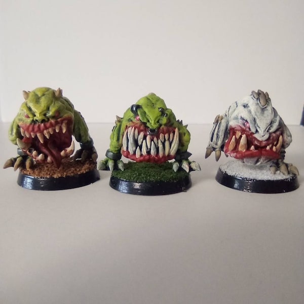 Ork Squeeg Monsters | Squig Proxies | Maliciousminis - Etsy