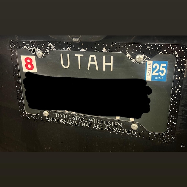 ACOTAR to the Stars Who Listen ACOTAR Customizable License Plate Frame ...