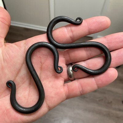 Hand Forged Rustic Farmhouse Metal S Hook - Etsy