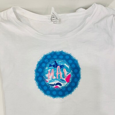 Double Scallop Lace Stitch Monogram Frame Digital Machine Embroidery ...