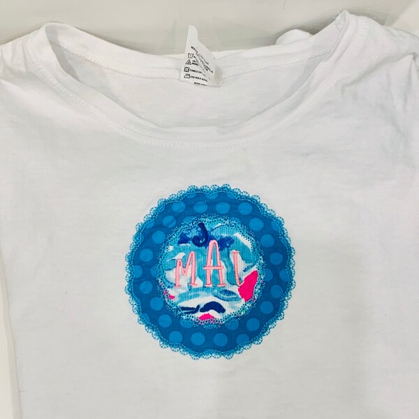 Double Scallop Lace Stitch Monogram Frame Digital Machine Embroidery ...