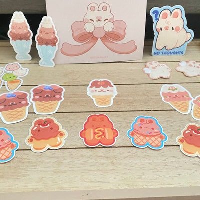 Funny Bunny Vinyl Stickers Die-cut Matte Vinyl Sticker 3 - Etsy