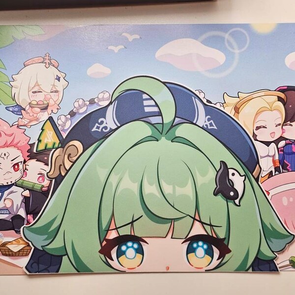 Huohuo Peeker Holographic Sticker | Honkai Star Rail Sticker | Huohuo ...