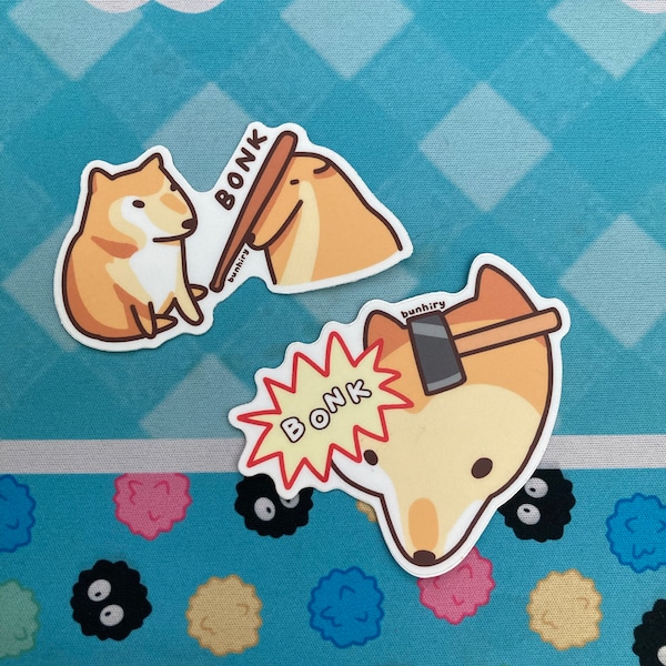 BONK Dog Meme Stickers - Etsy