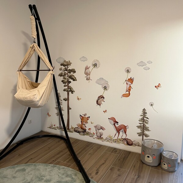 XXL Sticker Set Forest Animals Wall Stickers for Children's Room ...