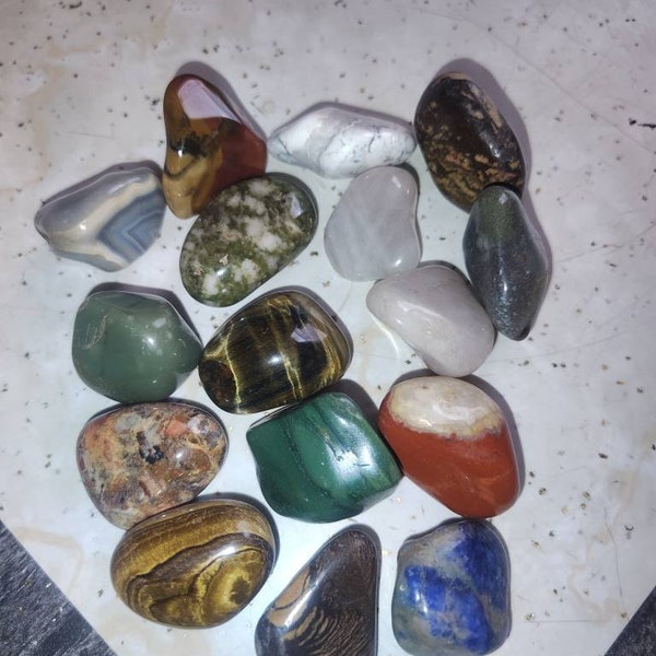 Tumbled Chakra Crystal Set 7 Seven Healing Stones Mini Kit - Etsy