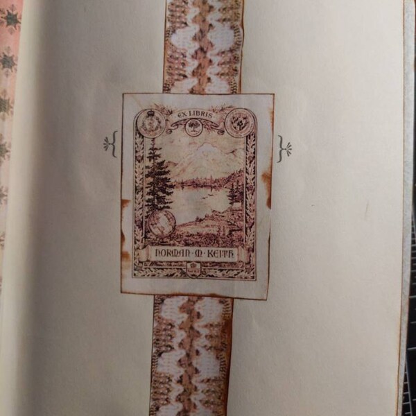 Bookplates Vintage Digital Printable Kit Digital Kit Digikit Book Plate ...