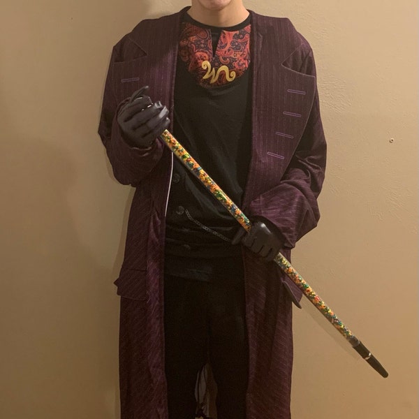 Willy Wonka Cane Replica Cosplay Prop - Tim Burton Charlie and the ...