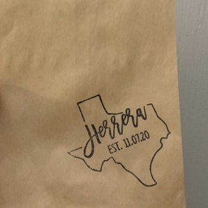 Custom Texas State Return Address Stamp, Perfect Gift for Holidays ...