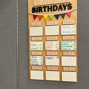 Classroom Birthday Chart | Birthday Boards | School Classroom - Etsy