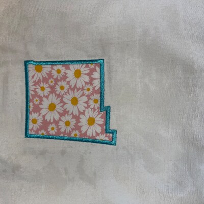 US States Applique Embroidery Designs. USA Map Applique. USA State ...