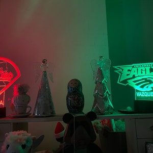 Personalized Acrylic LED Philadelphia Eagles Light - Etsy