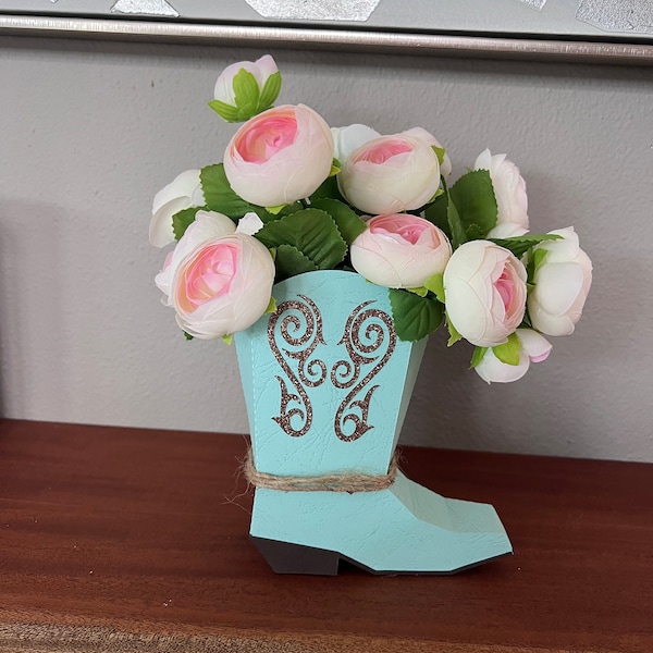 Cowgirl Boot - 3D Project for Manual Cut or Machine Cutting File ...