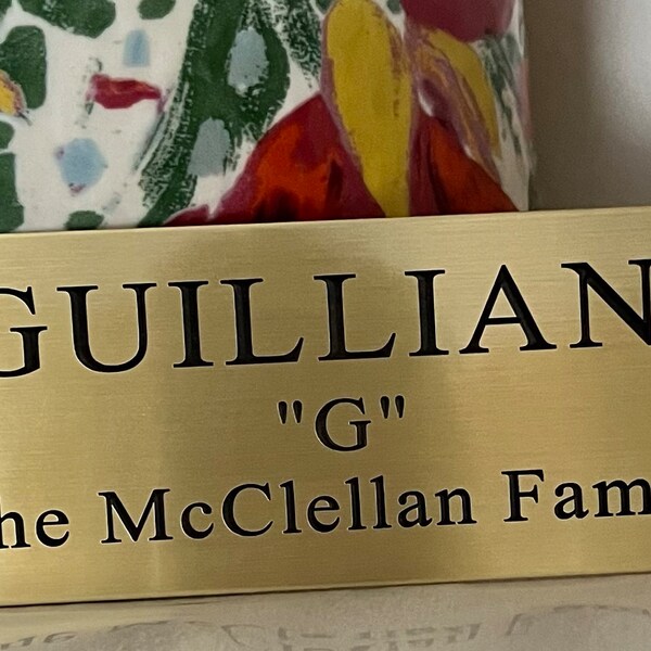 Fancy Horse Stall Name Plate- Solid Brass and Wood - Personalized ...