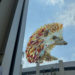 Colorful Gothic Stained Glass Window Cling Gothic Faux Stained Glass ...