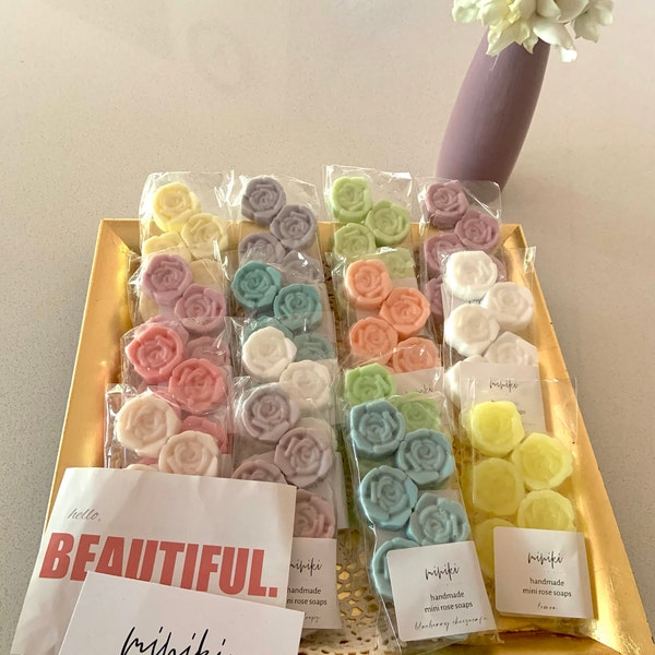 Mini Rose Soaps - Australian Natural Handmade Soap | Perfect for ...