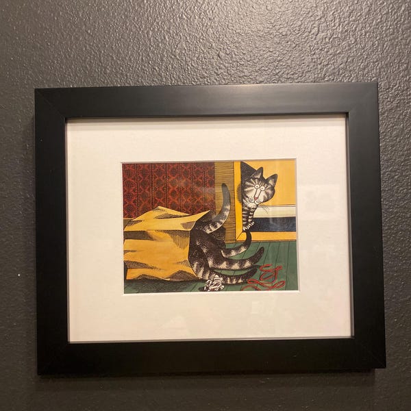 Kliban Cat Poster- 1977- Love to Eat Them Mousies - Etsy