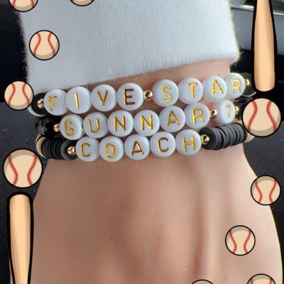 Personalized Softball Bracelets - Etsy