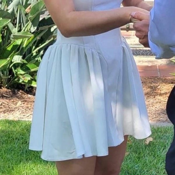 Elopement Mini Dress Mini Dress With Off The Shoulder Short Sleeves Bustier Dress For Special
