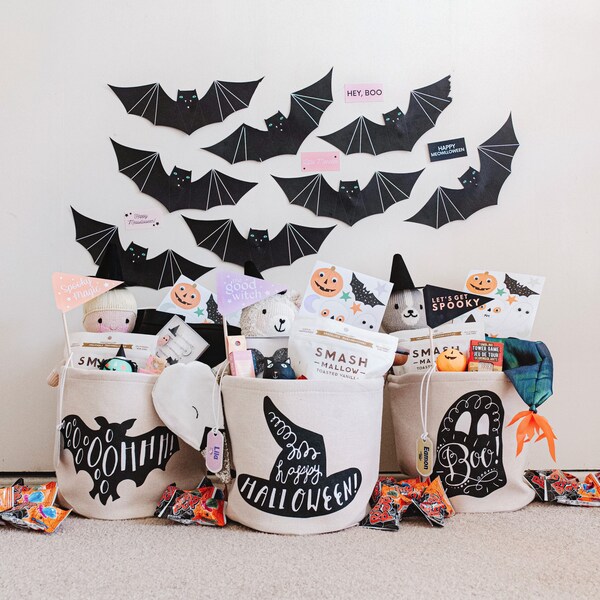 Halloween Pennant Flag Printables // Modern Halloween Flags - Etsy