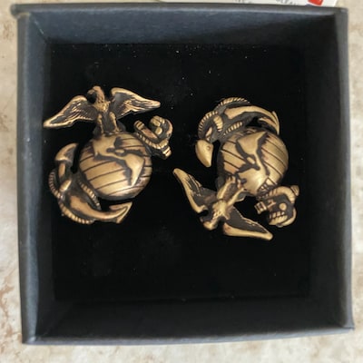 US Army Cuff Links Military Cufflinks Eagle America Made With Vintage ...