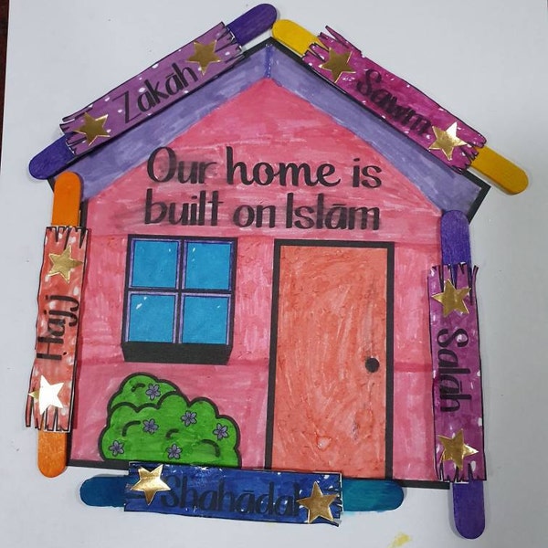 5 Pillars of Islām Kids Craft (printable) - Etsy