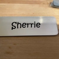 Personalised Premium Name Badge Staff ID Tag With Pin Design Your ...