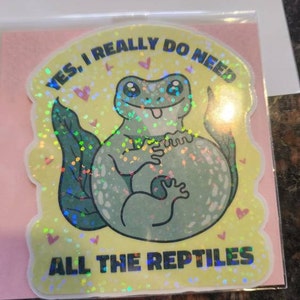 Floral Cute Axolotl Waterproof Sticker, Happy Salamander Sticker ...