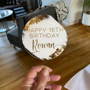 Custom Acrylic Cake Topper Personalized Acrylic Cake Topper - Etsy